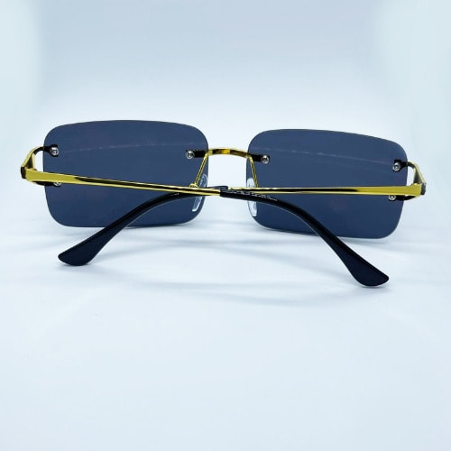 Mens Rectangle Frameless Sunglasses Black Konga Online Shopping