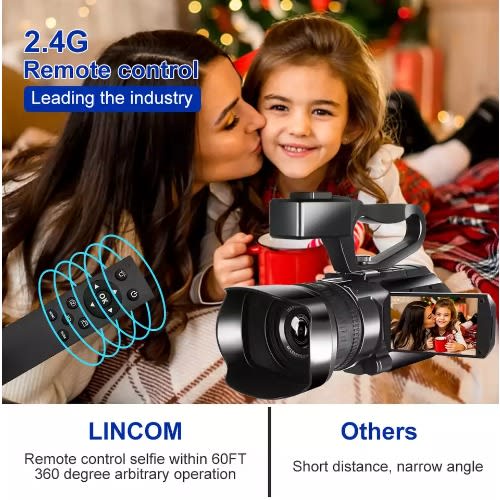 Professional Touchscreen Video Camcoder -WiFi 4k HD 48mp With 2 ...