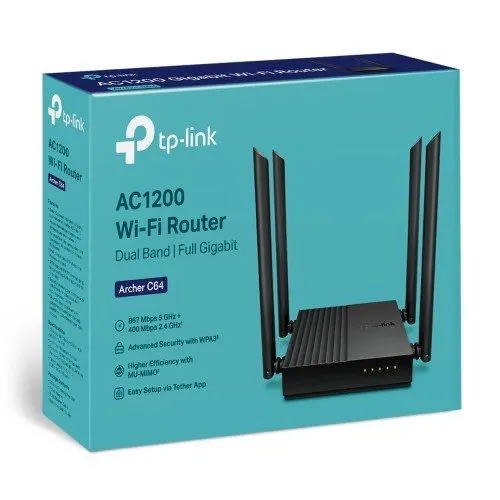 Tp Link Archer Dual Band Gigabit Wi Fi Router C64 Ac1200 Konga Online Shopping