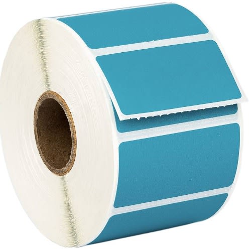 Light Blue Direct Thermal Labels (60mm X 40mm, 1000 Labels Per Roll ...