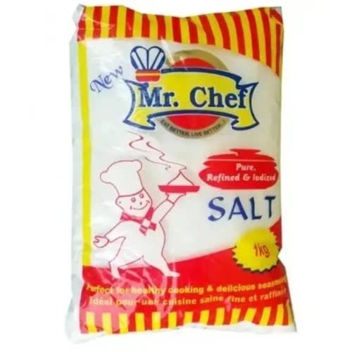 Mr Chef Refined & Iodized Salt - 1kg X 5 Pieces | Konga Online Shopping