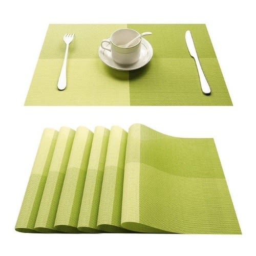 Dining Table Mats - Green - 6 Pcs | Konga Online Shopping