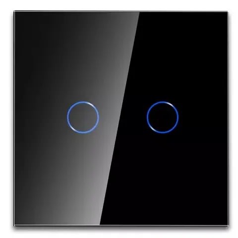 Zigbee Switch 2 Gang - Black | Konga Online Shopping