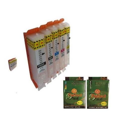 Refillable Cartridge Set For Canon 450/451 + Inks | Konga Online Shopping