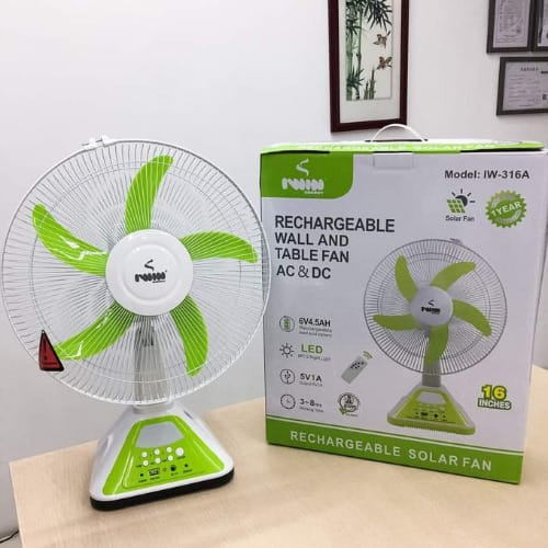 Iwin Ac/dc Rechargeable Table/wall Fan 16 Inch | Konga Online Shopping Iwin Ac/dc Rechargeable Table/wall Fan 16 Inch | Konga Online Shopping