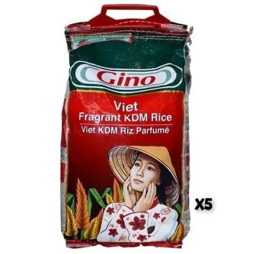 Gino Viet Fragrant Kdm Rice - 5kg X5pieces | Konga Online Shopping