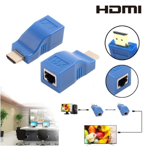 Hdmi Extender 30m Hdmi Network Extender Transmitter & Receiver Adapter ...