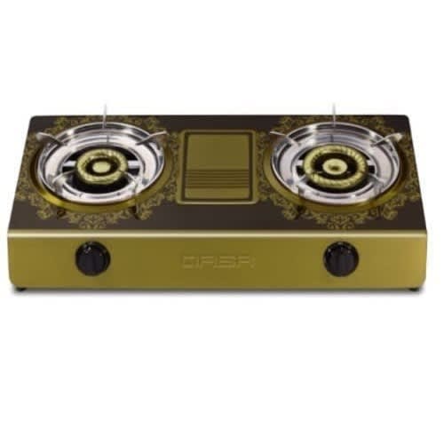 QASA Portable Stainless Steel Double Gas Cooker | Konga Online Shopping
