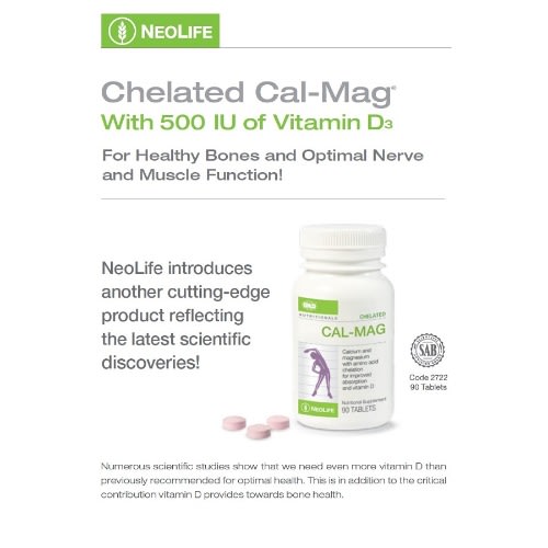 Gnld Chelated Cal-mag With 500 Iu Vitamin D3 - 90 Tablets - Single ...