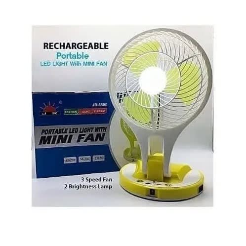 Portable Mini Table Fan With Led Light | Konga Online Shopping