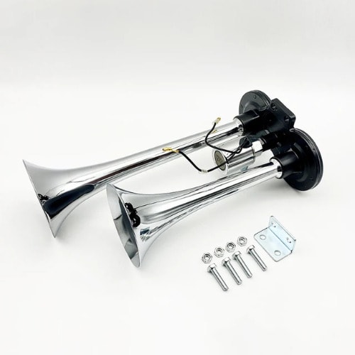 Air Horn Train Horn Kit Dual Trumpet 12v Car/truck/motorcycle Ultra ...