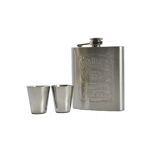 Jack Daniels Stainless Steel Branded Liquor Flask Set | Konga Online ...