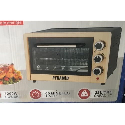 Pyramid Electric Oven With Toaster And Grill- 22L | Konga Online Shopping