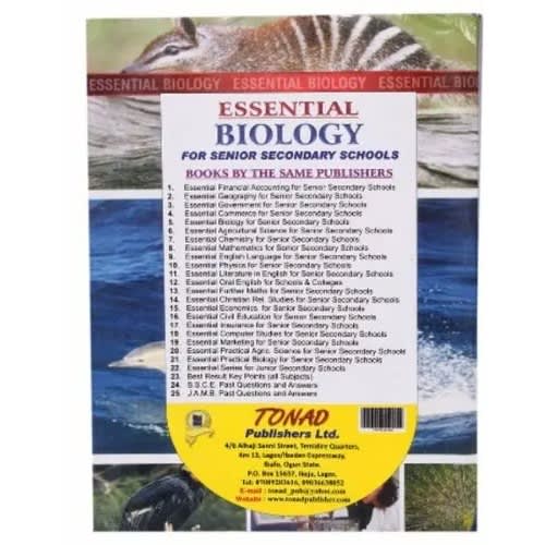 Essential Biology For Senior Secondary Schools - Latest Edition | Konga ...