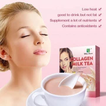 Collagen Milk Tea For Skin Whitening/anti-aging And Beauty - 10g X 10 ...