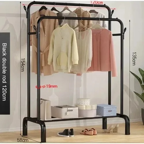 Double Pole Clothes Storage Rack | Konga Online Shopping