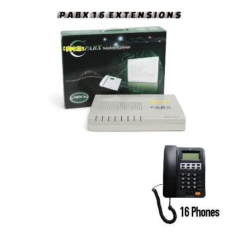 Caleocom Pabx Wired Intercom 16 Extension Bundle | Konga Online Shopping
