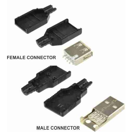 Diy Usb Male Female Connector - 2 Pairs Each | Konga Online Shopping