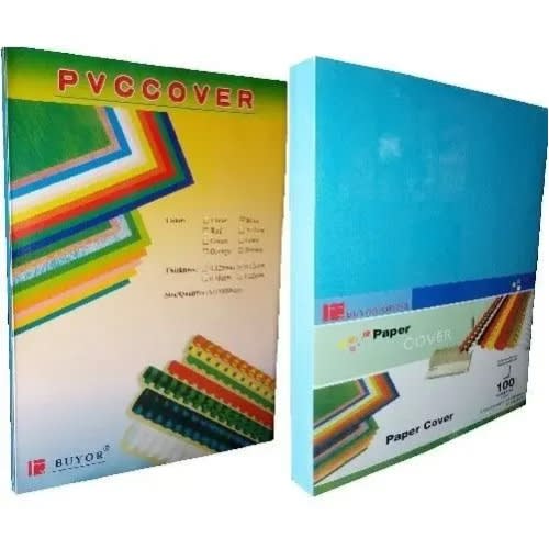 Binding Materials - Pvc Cover And Paper Back For A4 Documents- 100pcs ...
