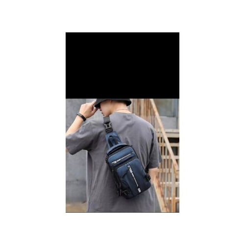 Crossbody Mini Backpack /Chest Bag With Usb Port - Blue | Konga Online ...