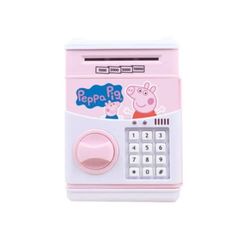 Electronic Atm Pink Piggy Banks Save Money Bank With Secret Code ...