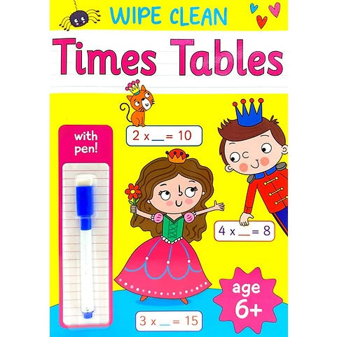 Wipe Clean Times Tables - Book With Pen, Age 6+ | Konga Online Shopping
