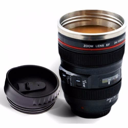 Camera Lens Shaped Mug With Cover -400ml | Konga Online Shopping