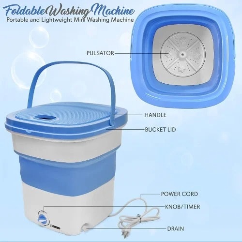 Mini Washing Machine Collapsible Bucket | Konga Online Shopping