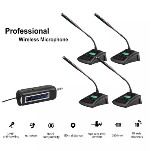 Rechargeable 4in1 Conference Wireless Microphone | Konga Online Shopping