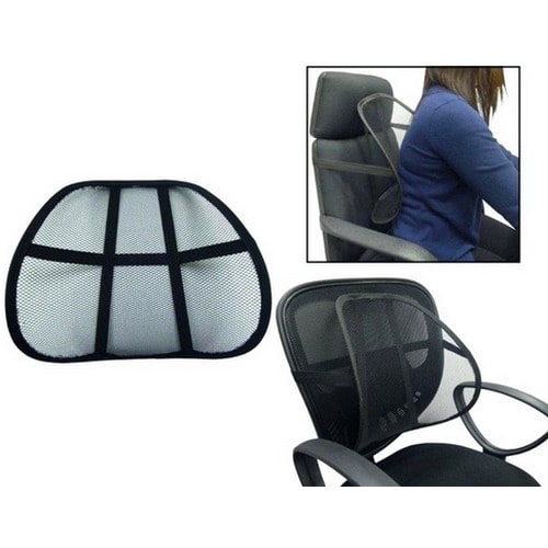 Car Seat And Office Chair Mesh Lumbar Back Support-black | Konga Online ...