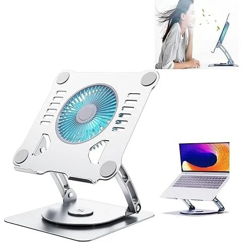 Ergo Gaming Laptop Stand With Fan - 360° Rotating | Konga Online Shopping