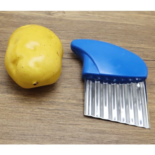 Stainless Steel Crinkle & Wavy Cutter - Blue | Konga Online Shopping