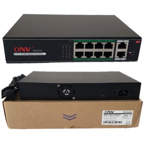 Onv 8 Port Poe Switch 10/100mbps -black | Konga Online Shopping