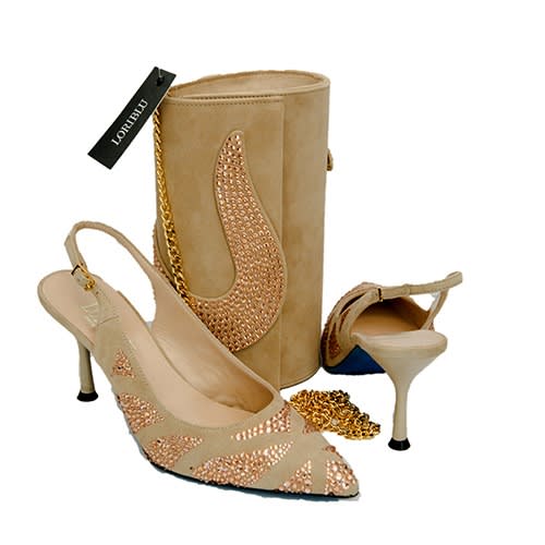 Loriblu - Shoe And Bag - Beige | Konga Online Shopping