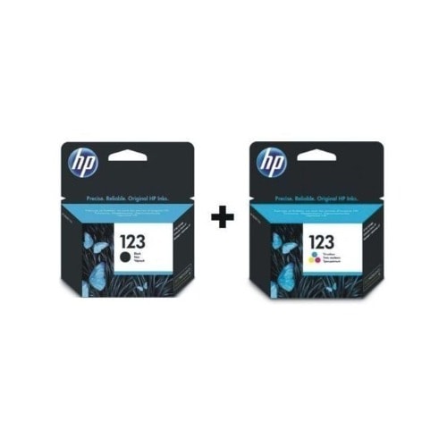 HP 123 Ink Genuine Cartridges - Black & Colour | Konga Online Shopping