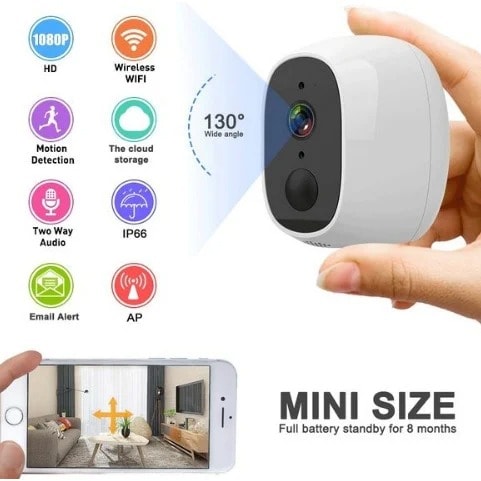 Mini Smart Battery Powered Surveillance IP Camera | Konga Online Shopping