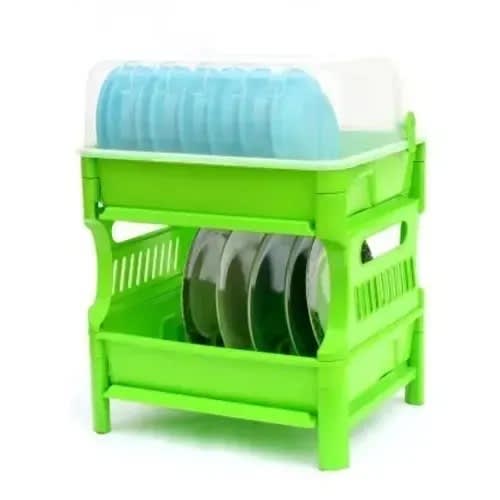Plastic Dish Rack With Cover - 2 Tier - 600mm By 400mm with free gift ...
