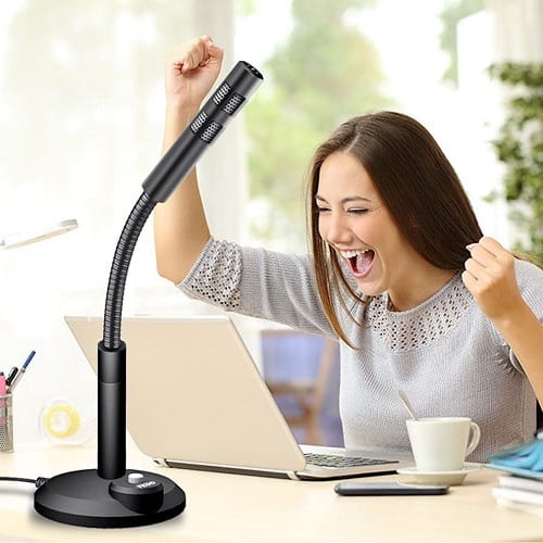 Portable Desktop PC Microphone With Stand - 360 Degree ...