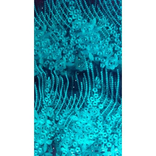 Net Lace fabric - Blue - 5 Yards | Konga Online Shopping