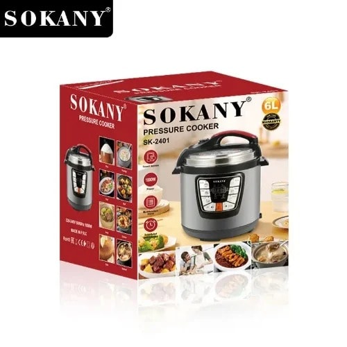 Sokany Pressure Cooker - 6L -Sk-2401 - 1000W | Konga Online Shopping