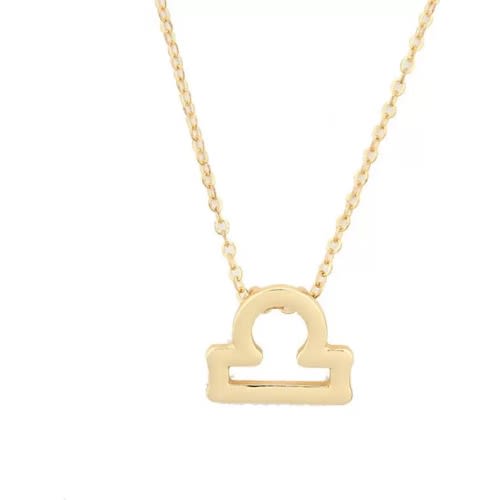 Gold Plated Libra Zodiac Sign Necklace | Konga Online Shopping