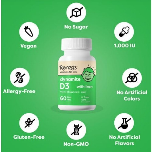 Renzo’s Dynamite D3 - 60 Melty Tablets | Konga Online Shopping