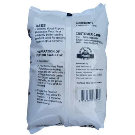 Famtime Food - Pupuru - Cassava Flour - 2kg X 5 Pieces | Konga Online ...