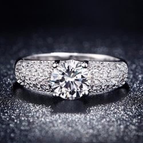 White Goldplated Filled Engagement Ring | Konga Online Shopping