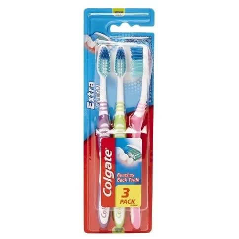 Colgate Extra Clean, Medium Toothbrush - 3-packs | Konga Online Shopping