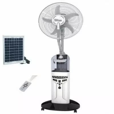 Lontor Rechargeable Mist Fan With 20W Solar Panel - 18" | Konga Online ...