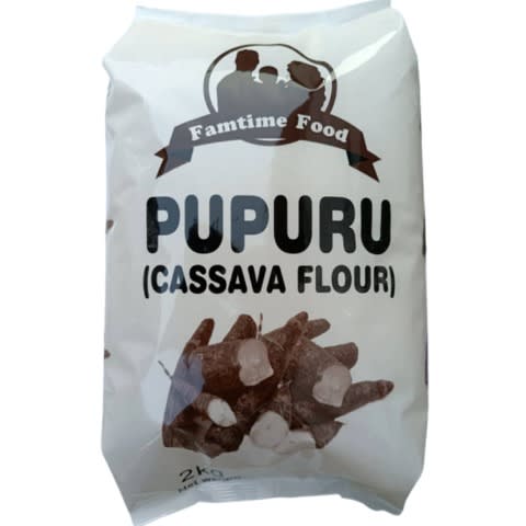 Famtime Food - Pupuru - Cassava Flour - 2kg X 5 Pieces | Konga Online ...