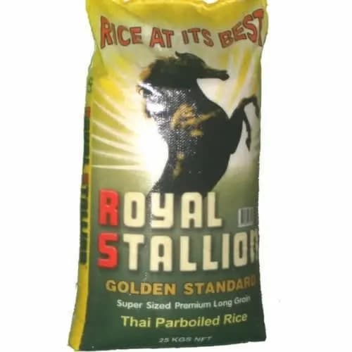 Royal Stallion Golden Standard Thai Parboiled Rice - 25kg | Konga ...