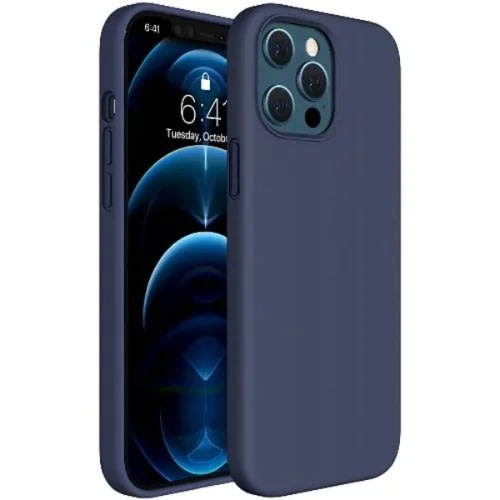 Silicon Back Case For iPhone 12 Pro Max - Blue | Konga Online Shopping