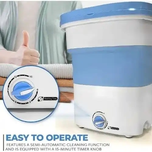 Mini Washing Machine Collapsible Bucket - 4.4 Lb | Konga Online Shopping